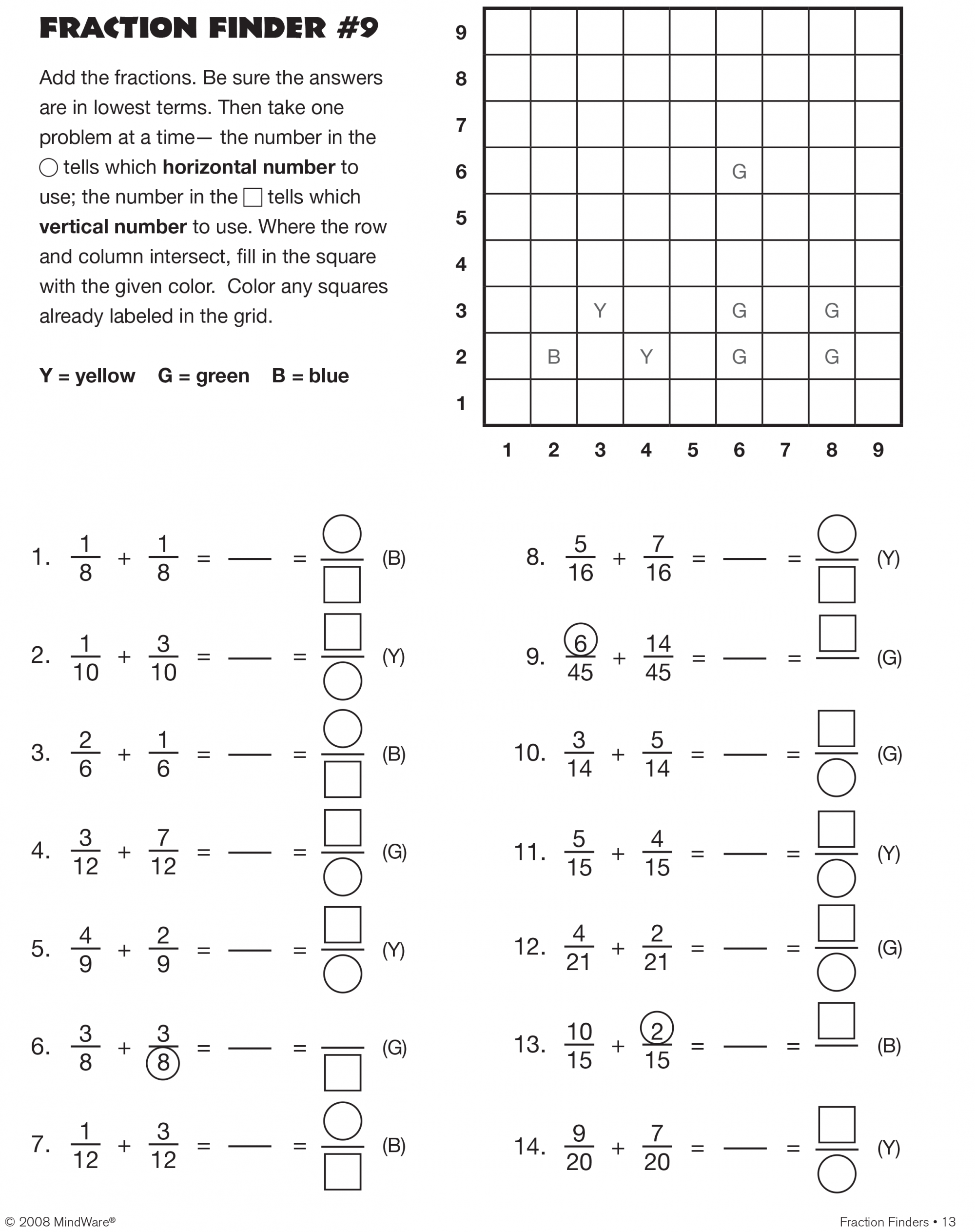 The STEAM Room » Math Mosaics: Fraction Finders