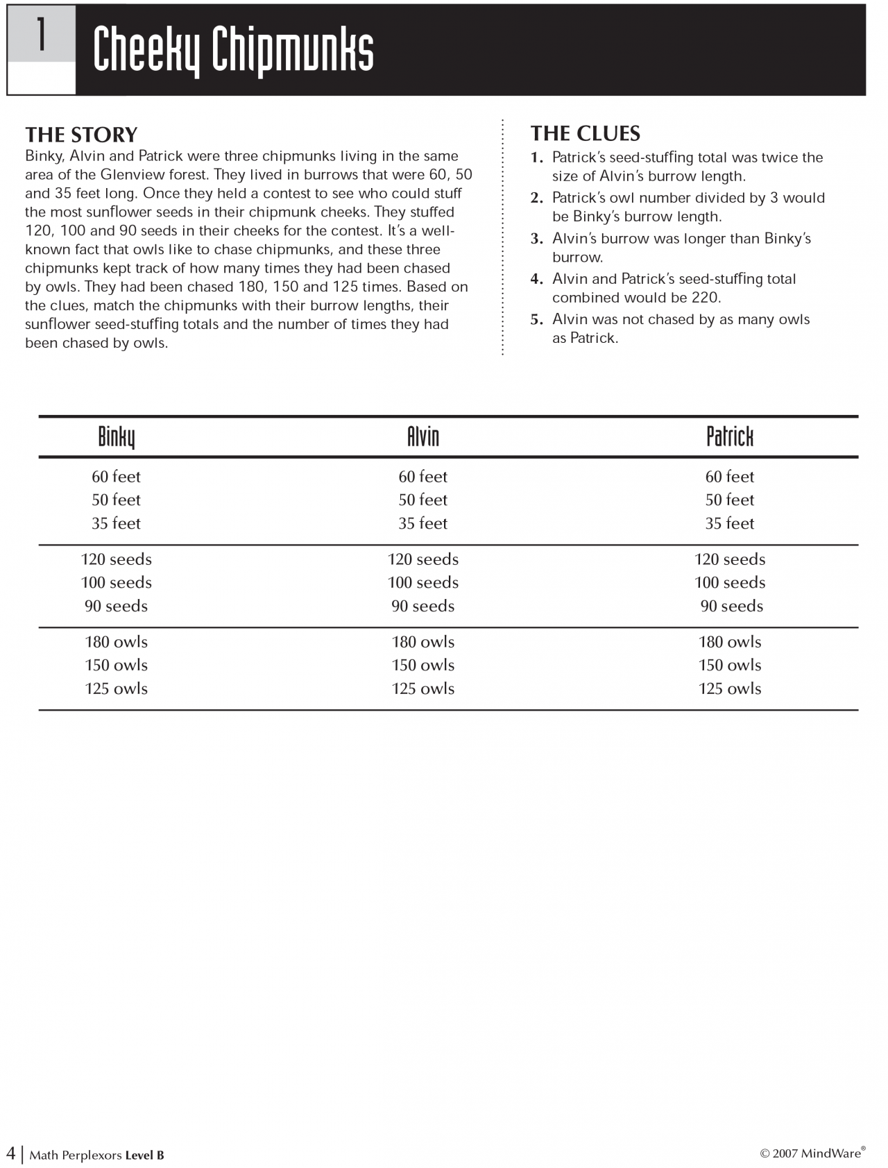 The STEAM Room » Math Perplexors: Level B