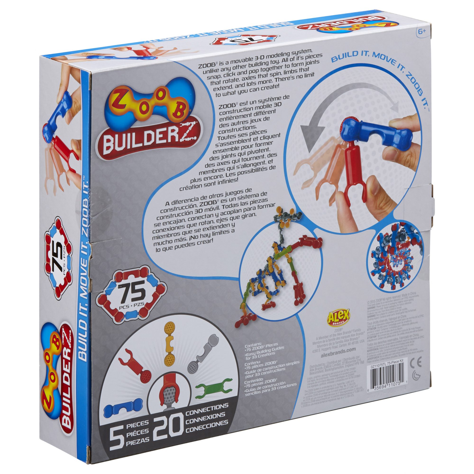 The STEAM Room » ZOOB 75 Piece Building Set
